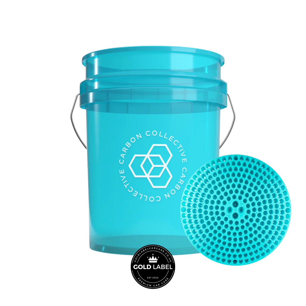 Carbon Collective Transparent Teal Bucket & Vortex Grit Guard Bundle ...