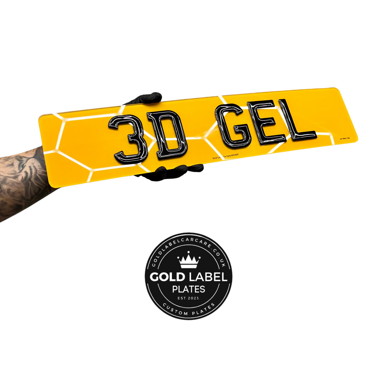 3D Gel | Customise Your Plates — Gold Label Car Care and Detailing Supplies