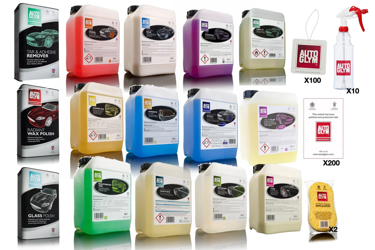 AutoGlym Professional Business Bundle Starter Kit | Gold Label Car Care ...