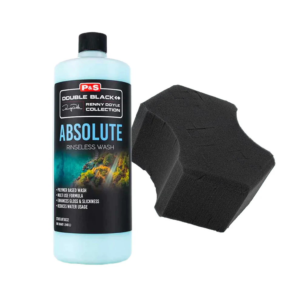 P&S Absolute Rinseless Wash & The Rag Company Ultra Safe Sponge Combo ...