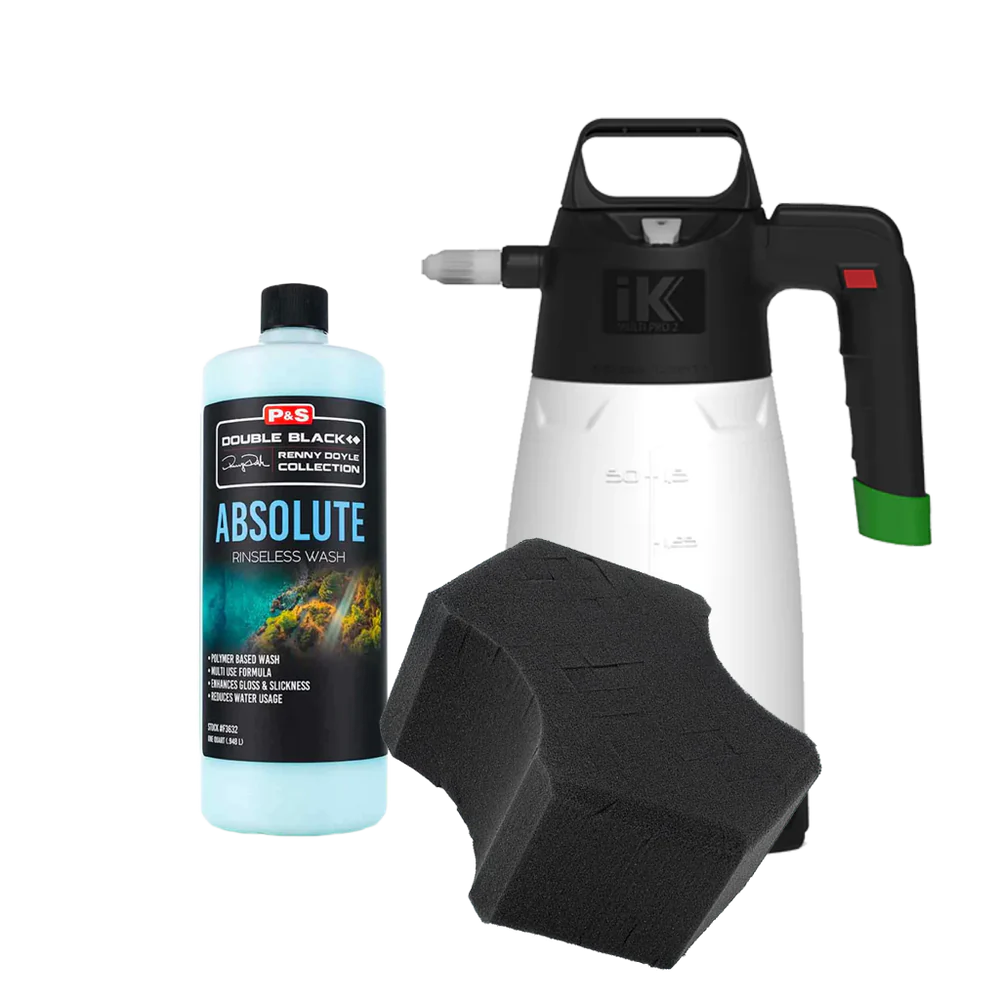 P&S Absolute Rinseless Wash 948ml + Ik Sprayer Multi Pro 2 +The Rag Co ...