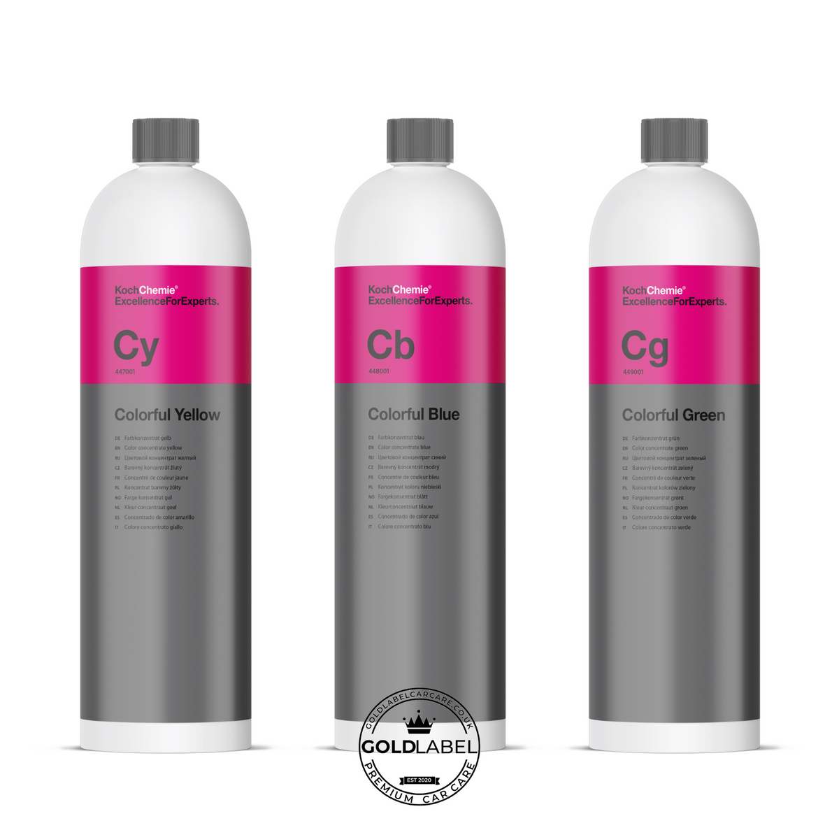 Koch Chemie Colourful Shampoo Concentrates — Gold Label Car Care and ...