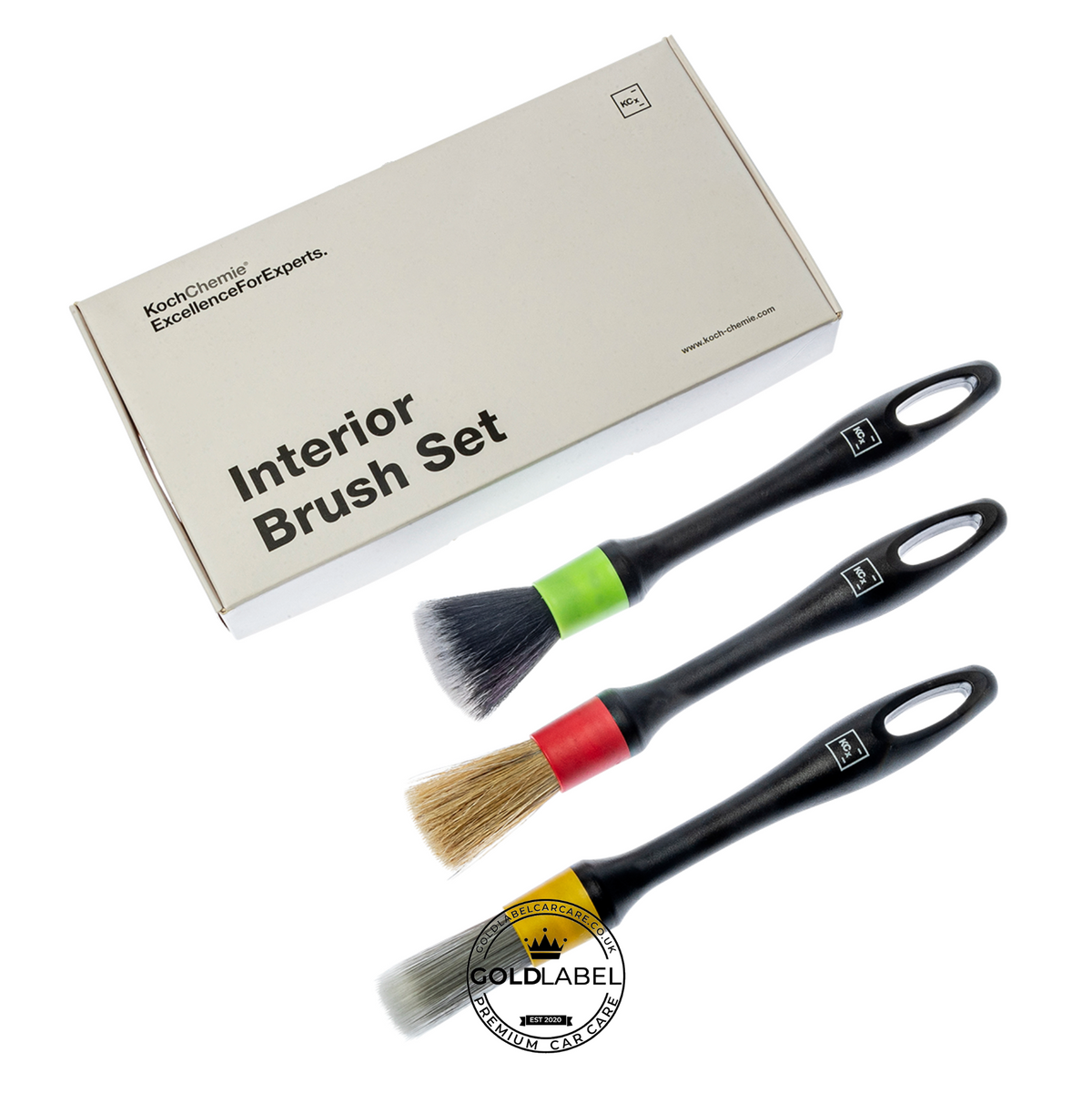 Koch Chemie Interior Brush Set — Gold Label Car Care and Detailing Supplies