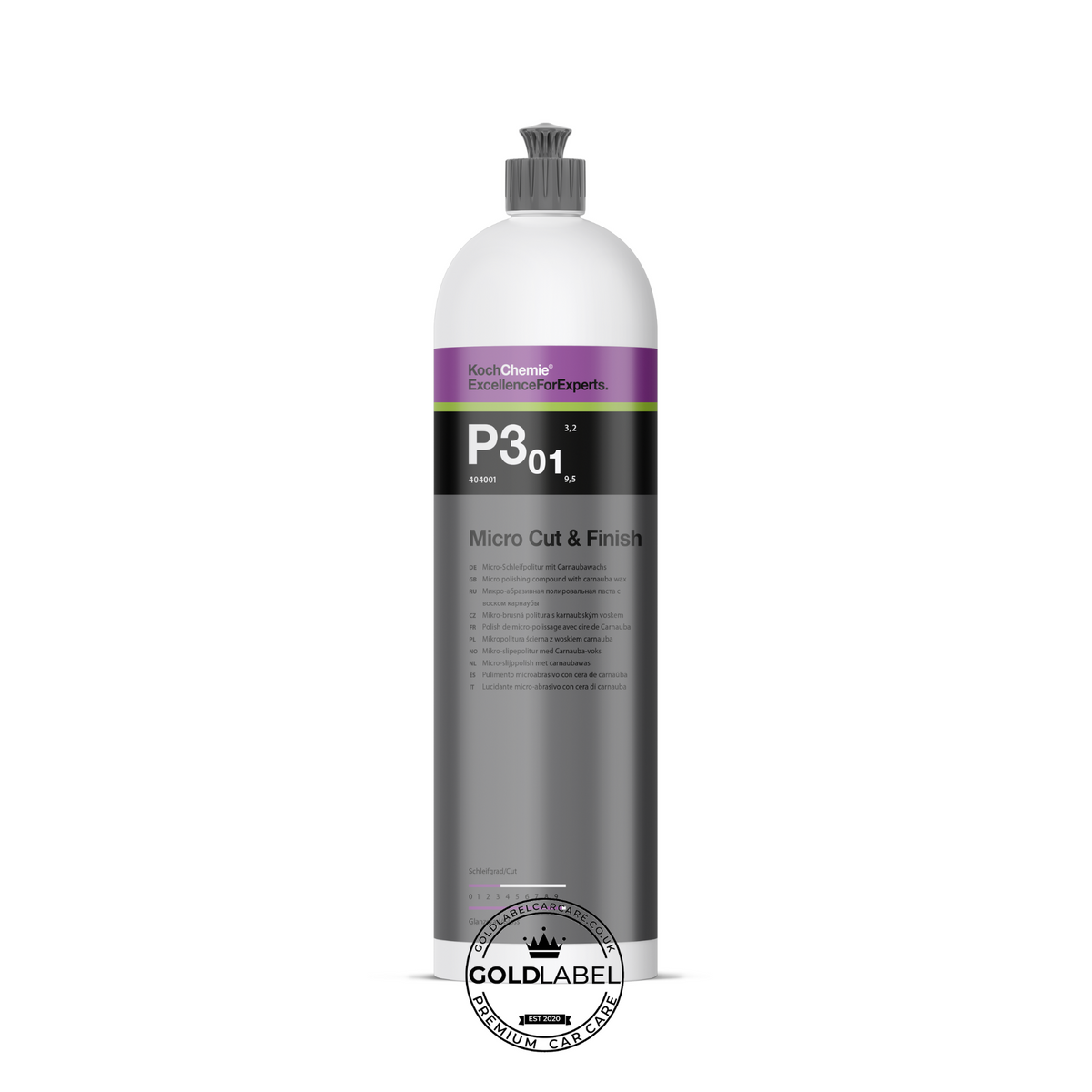 Koch Chemie P3.01 Micro Cut And Finish Compound — Gold Label Car Care ...
