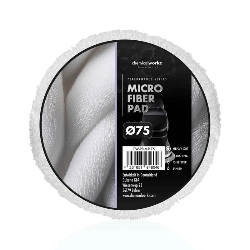 chemicalworkz Microfibre Performance Pad – 75mm — Gold Label Car Care ...