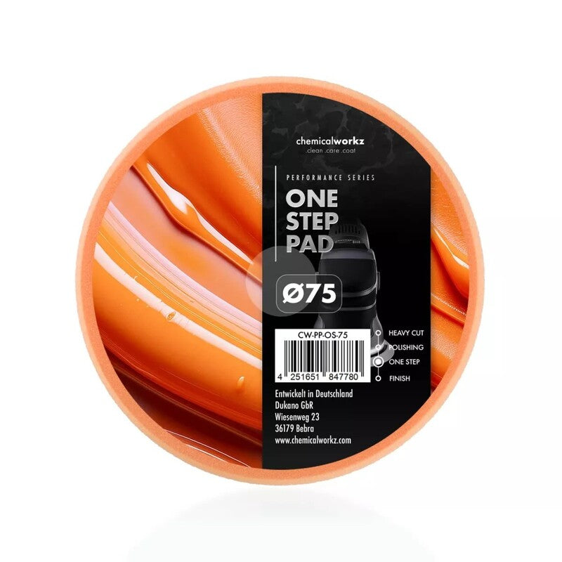 chemicalworkz One Step Performance Pad – 75mm ORANGE — Gold Label Car ...