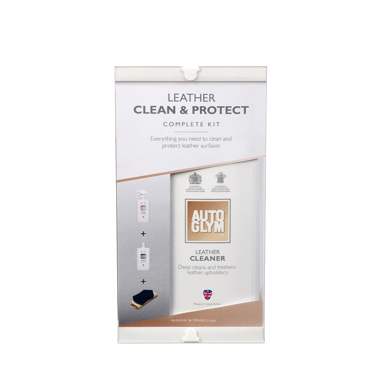 AutoGlym Leather Clean & Protect Complete Kit | Gold Label Car Care ...