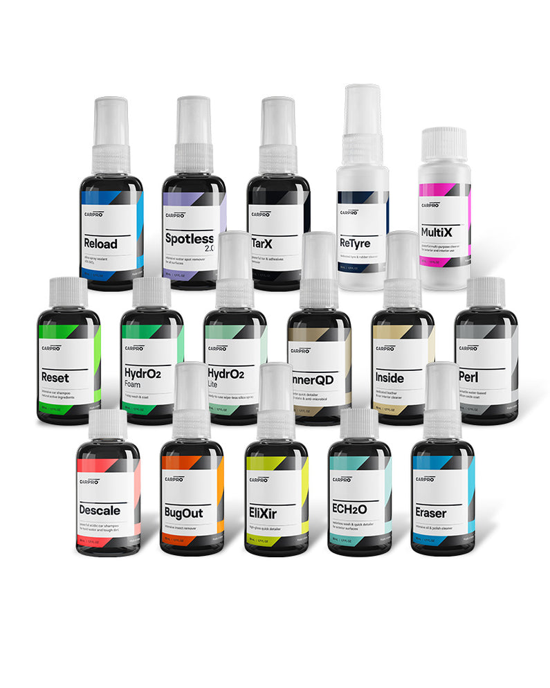 CarPro Cube Sample Kit X16 50ml — Gold Label Car Care and Detailing ...